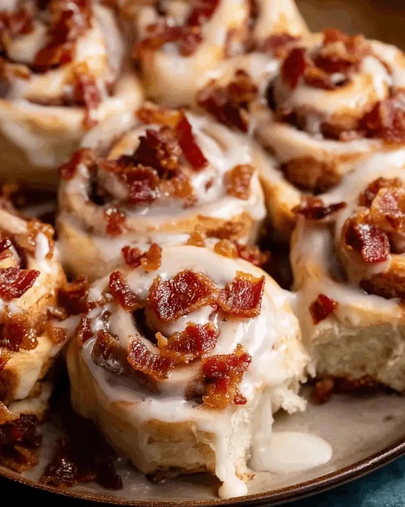 Bourbon Maple Bacon Cinnamon Rolls