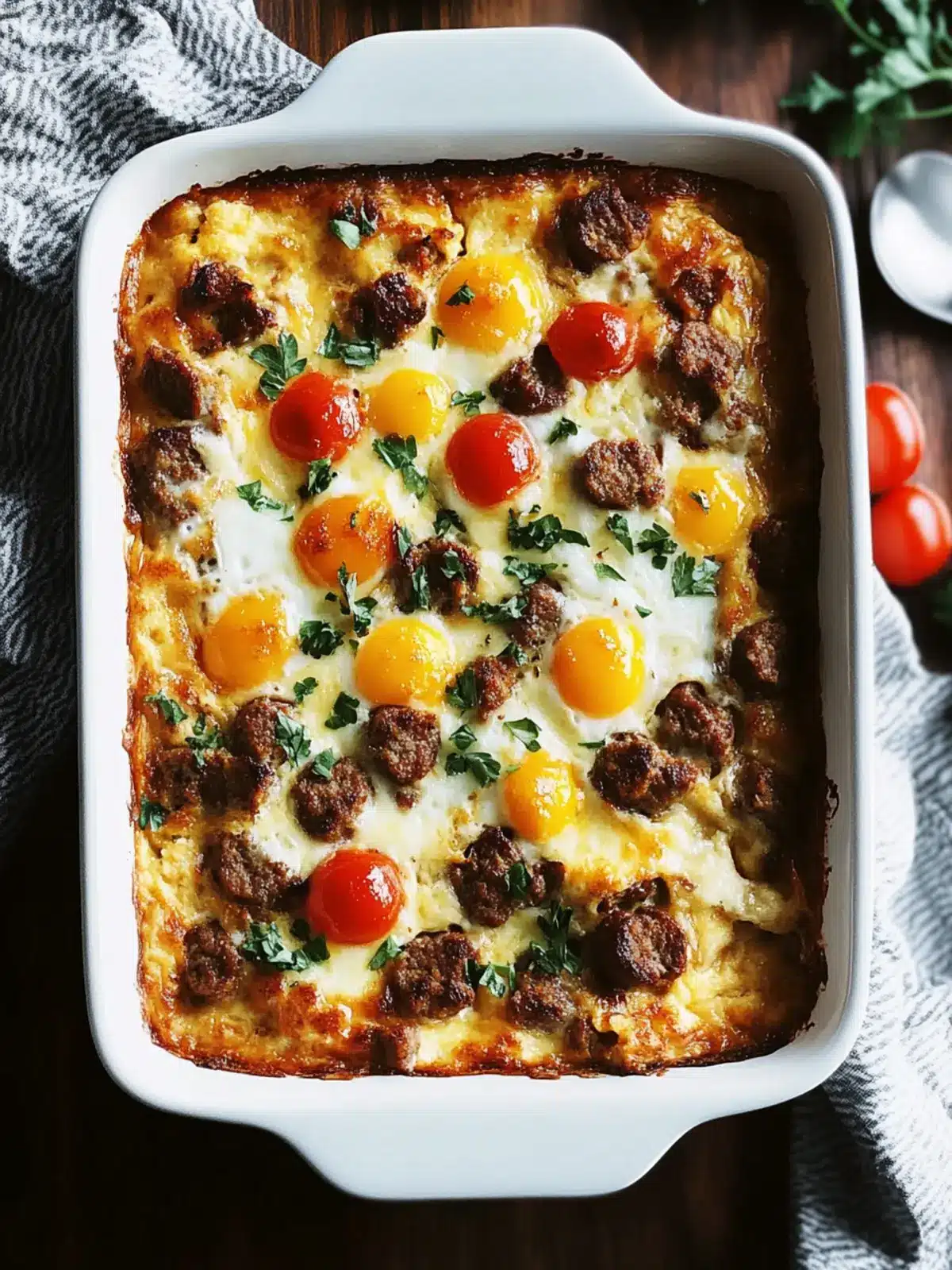 Ultimate Easy Make-Ahead Sausage & Egg Breakfast Casserole