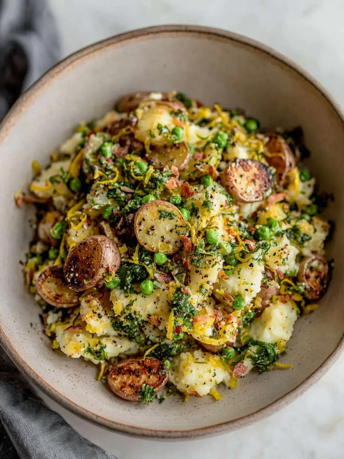 Irresistible Lemon Pepper Smashed Potato Salad Recipe